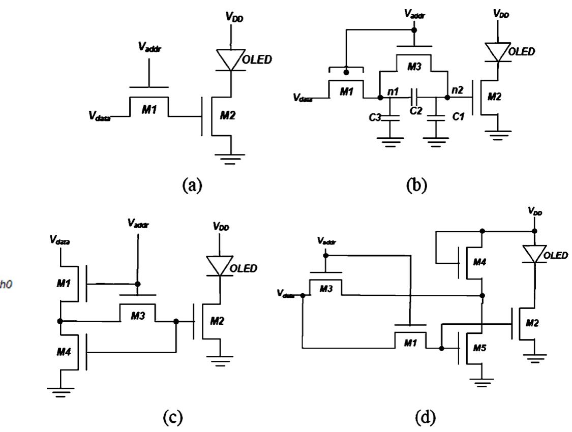 Schematic of circuits 1-6. (a) circuit 1-3, (b) circuit 4,