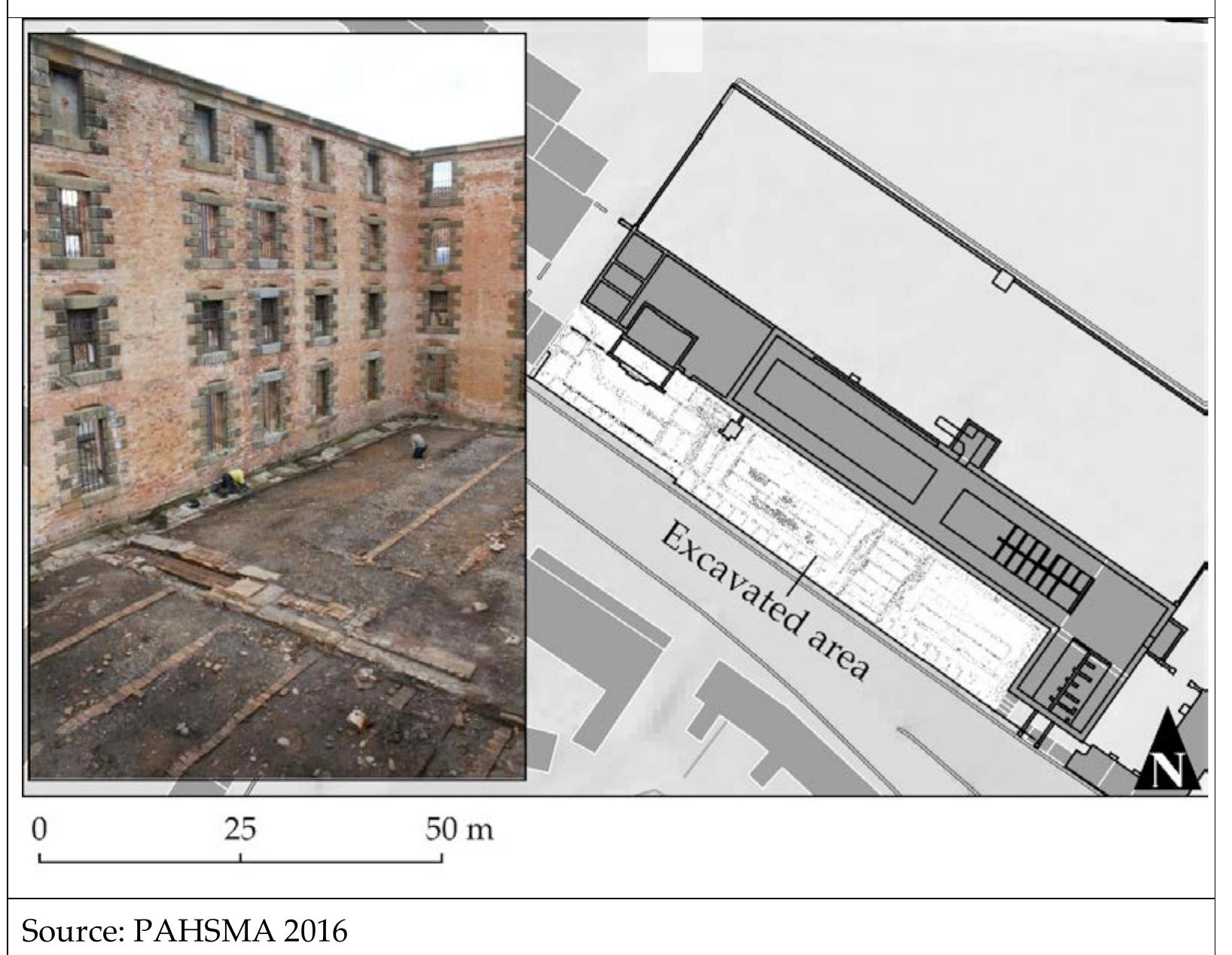 The penitentiary brick sample was derived from 2016