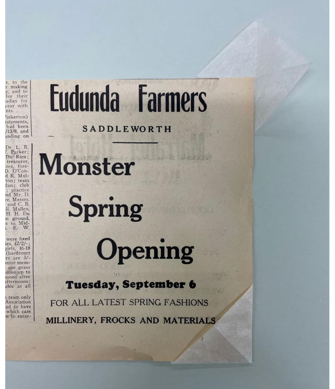 D: example of using two different types of photo corners: