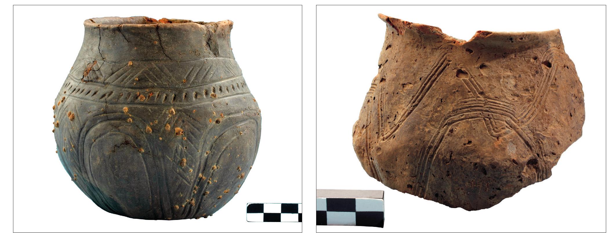 ‘anglo-saxon’ pottery from the broechem cemetery (© flemish