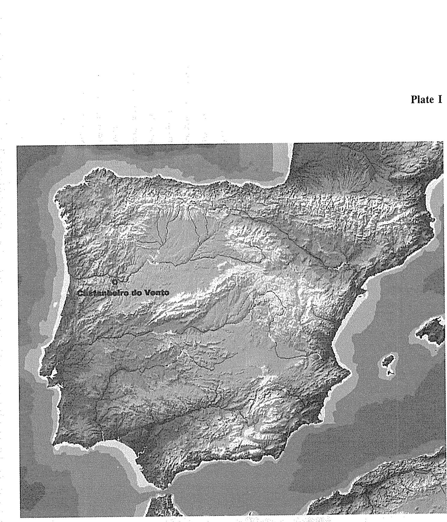 - map of the iberian peninsula, showing the location of