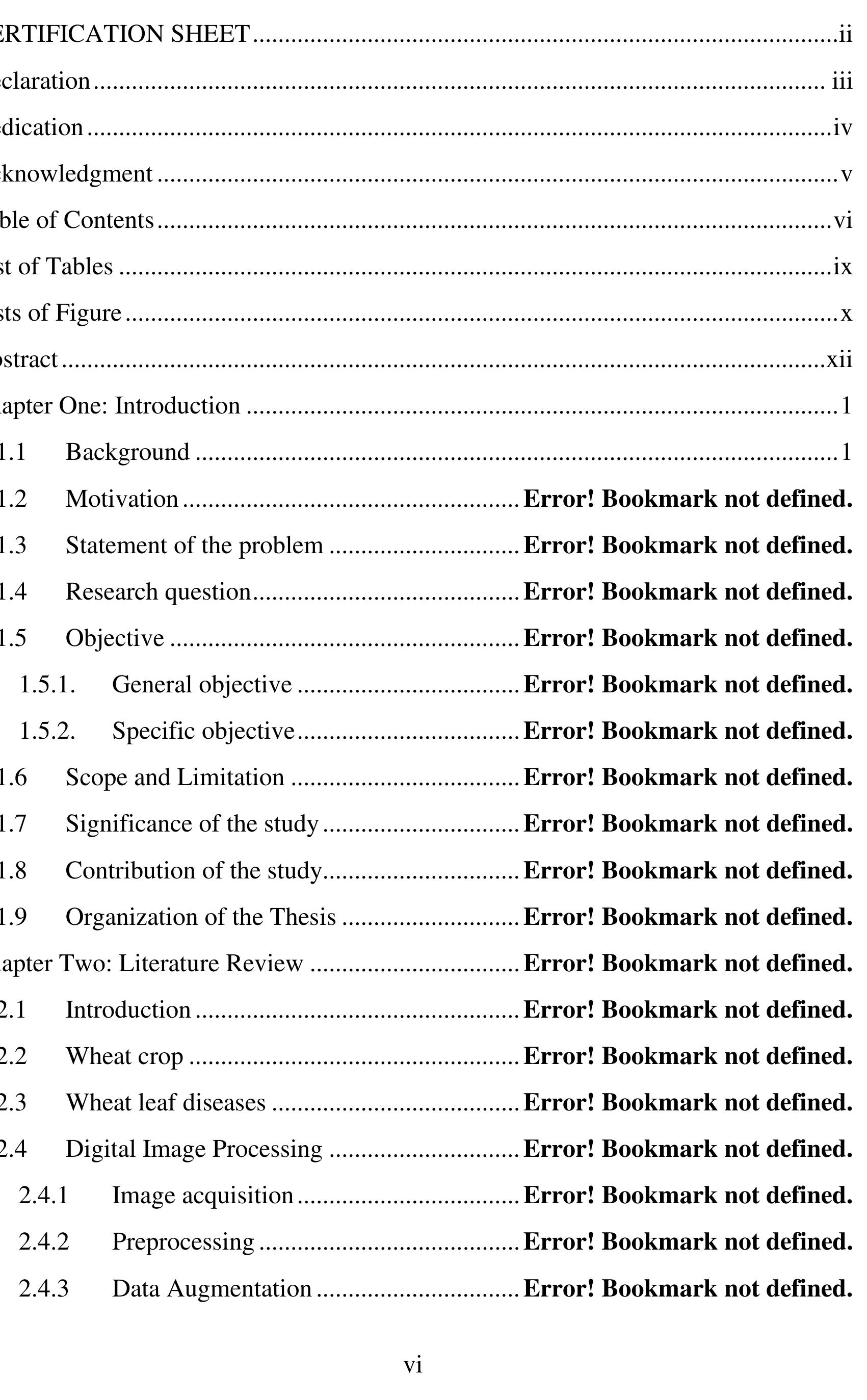 Table 1 Wheat Leaf Disease Detection And Classification
