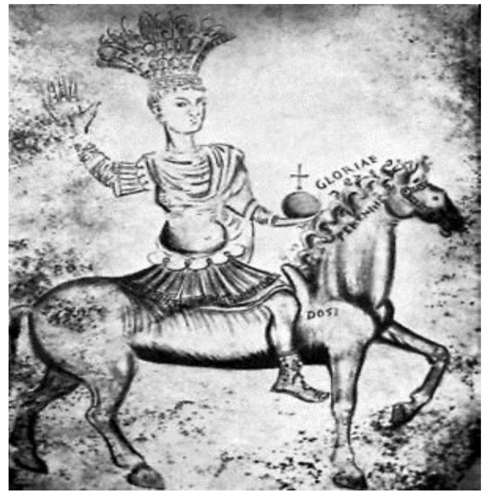 Iconography of the statue of justinian drawing of a statue
