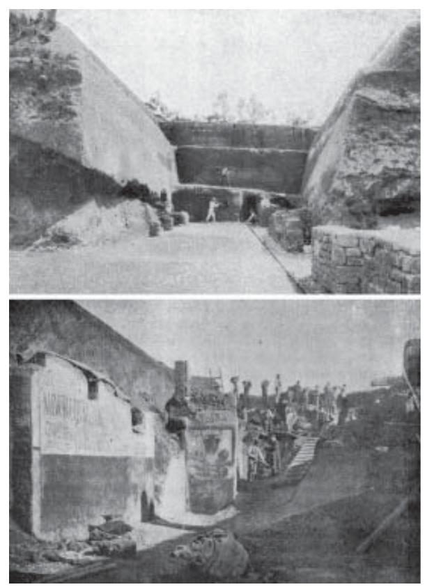 The first great excavation trench of the early 20th century