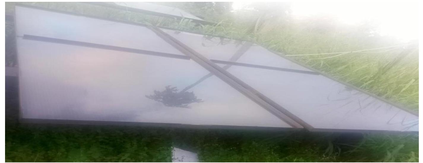 Installed solar panels. the signals in fig. 3(a) are carrier