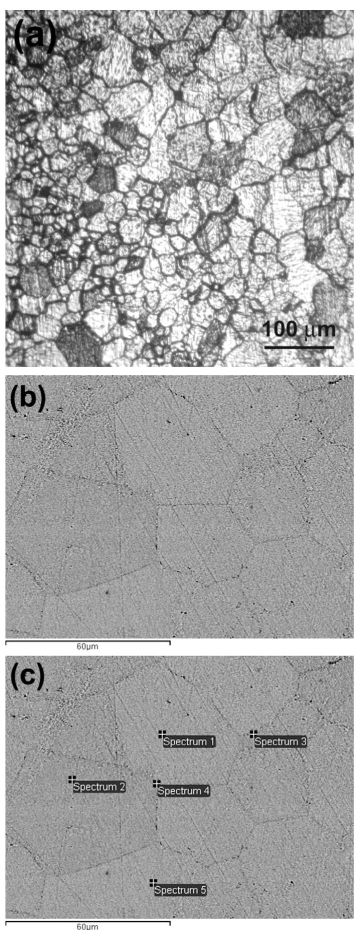 Microstructure of sample a4: a) lm (magnification of 80x),