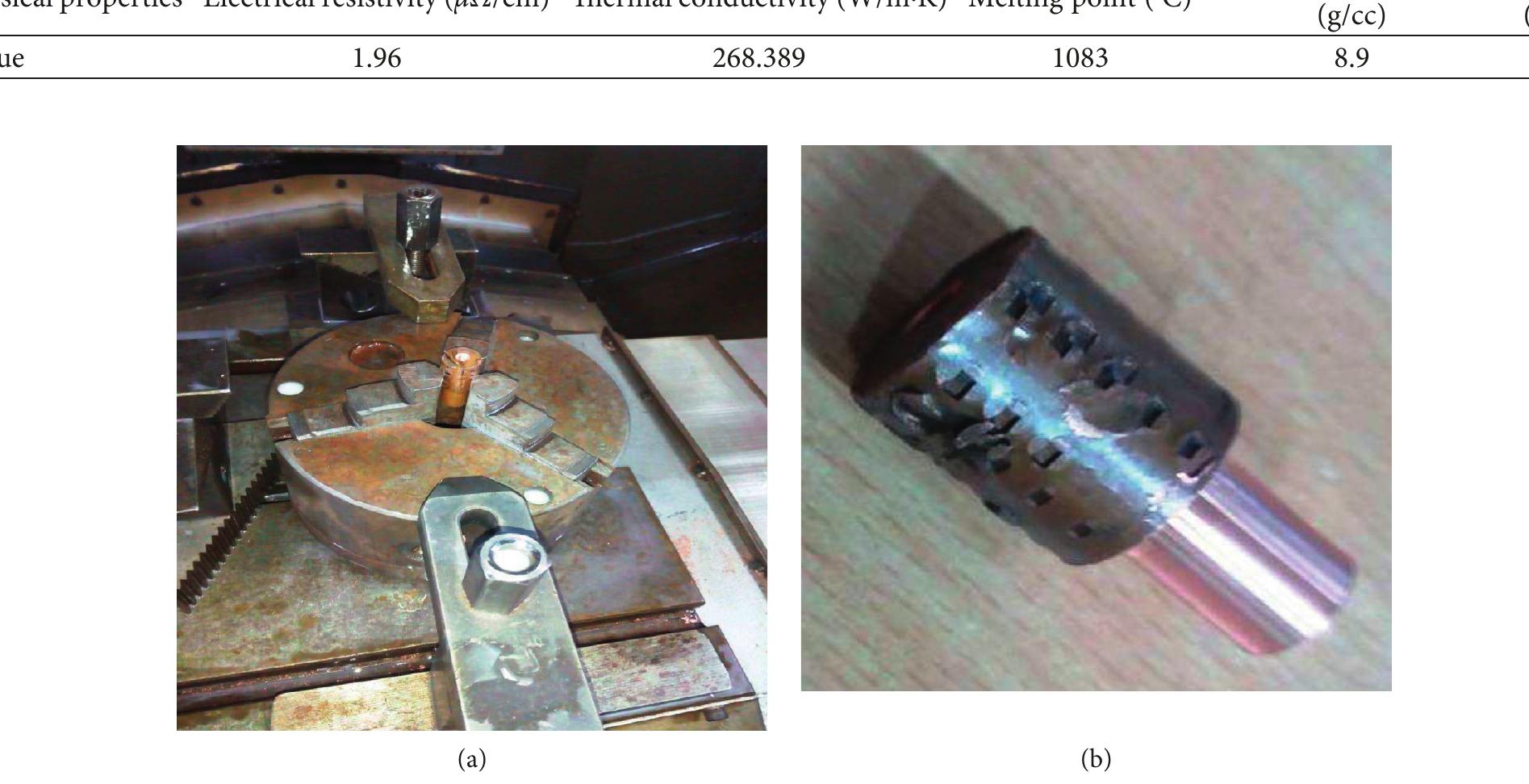 Ficure 4: electrode images at various stages. (a) image of