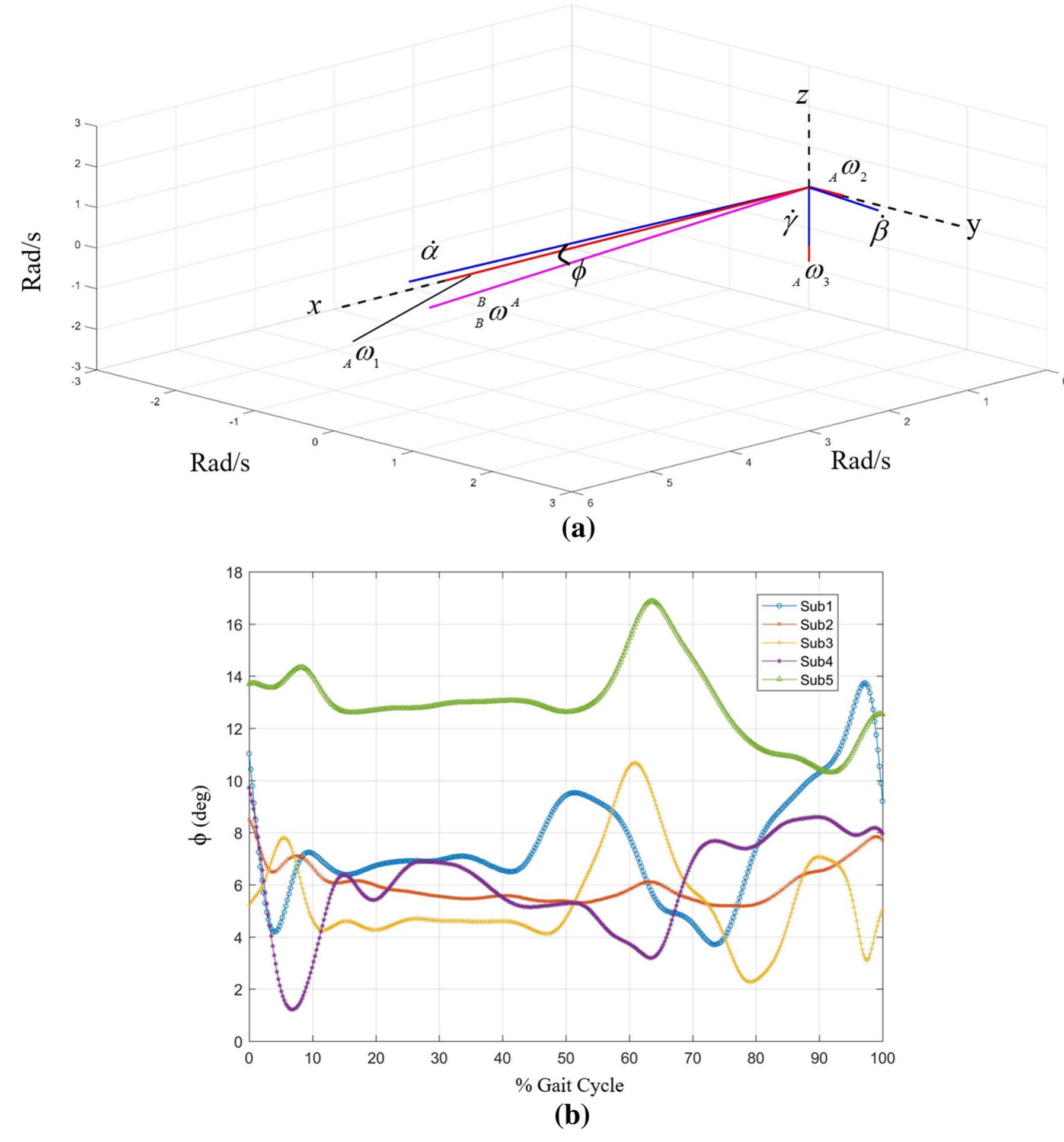 A the orientation of the angular velocity vector of the fcs