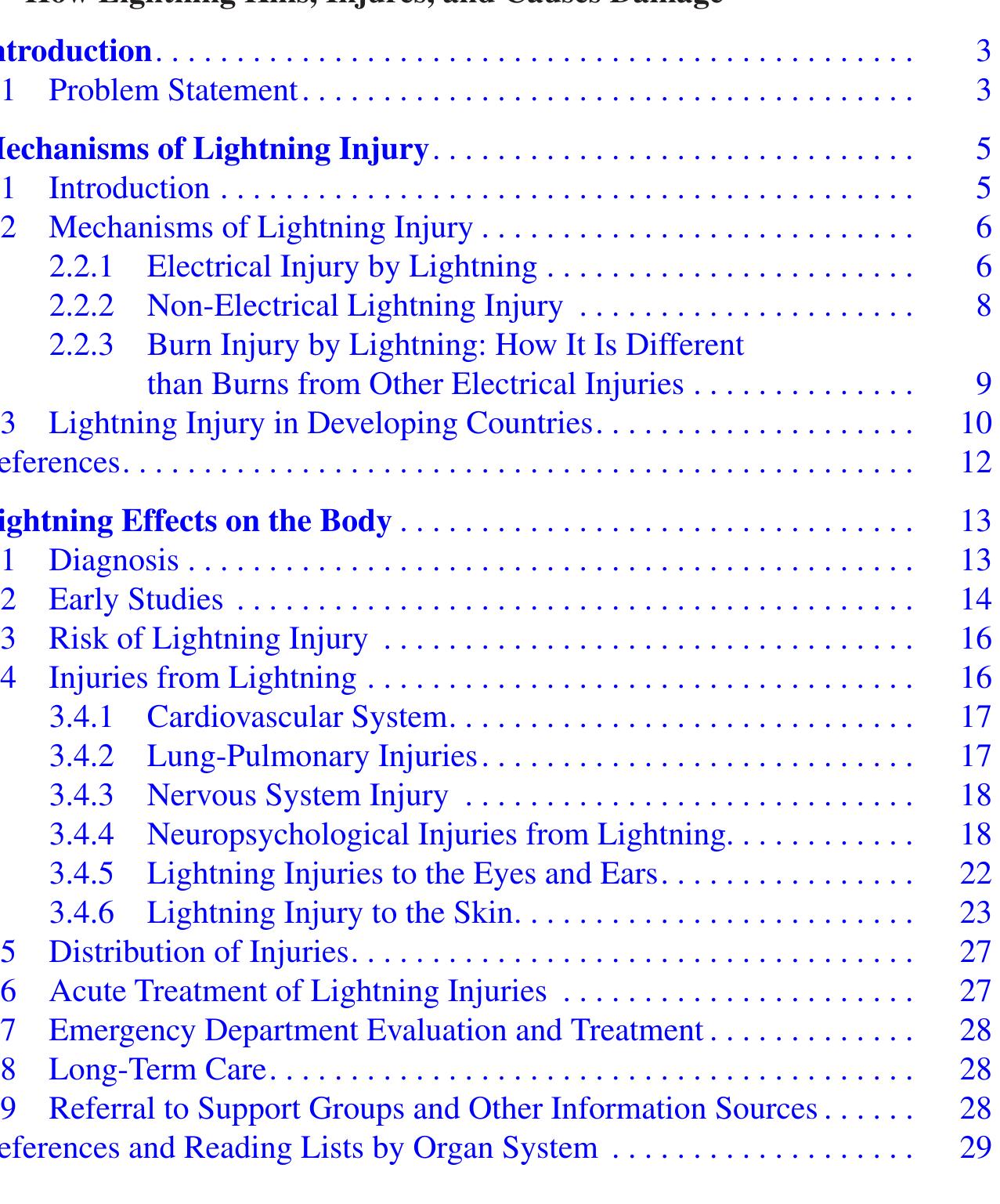 Figure 1 - Reducing Lightning Injuries Worldwide