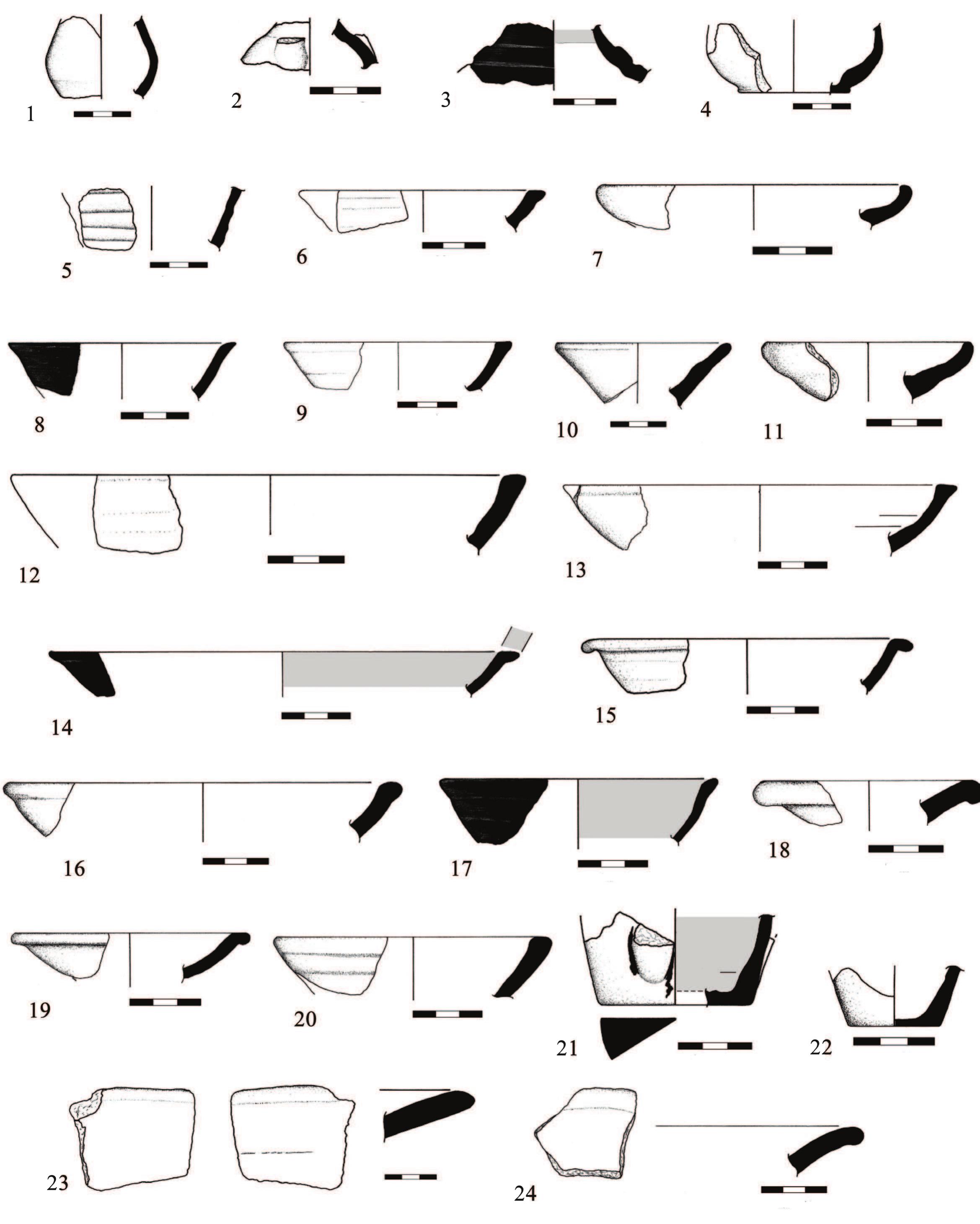 Various open and closed shapes (© drawings by a.