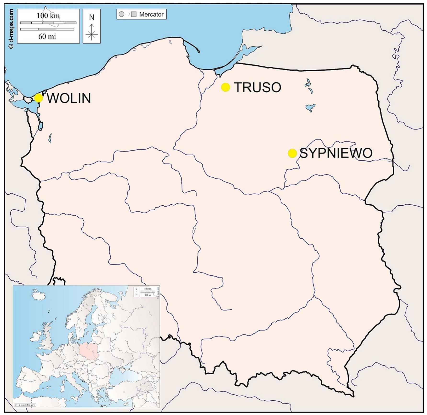 A) location map for sources of the artifacts analyzed