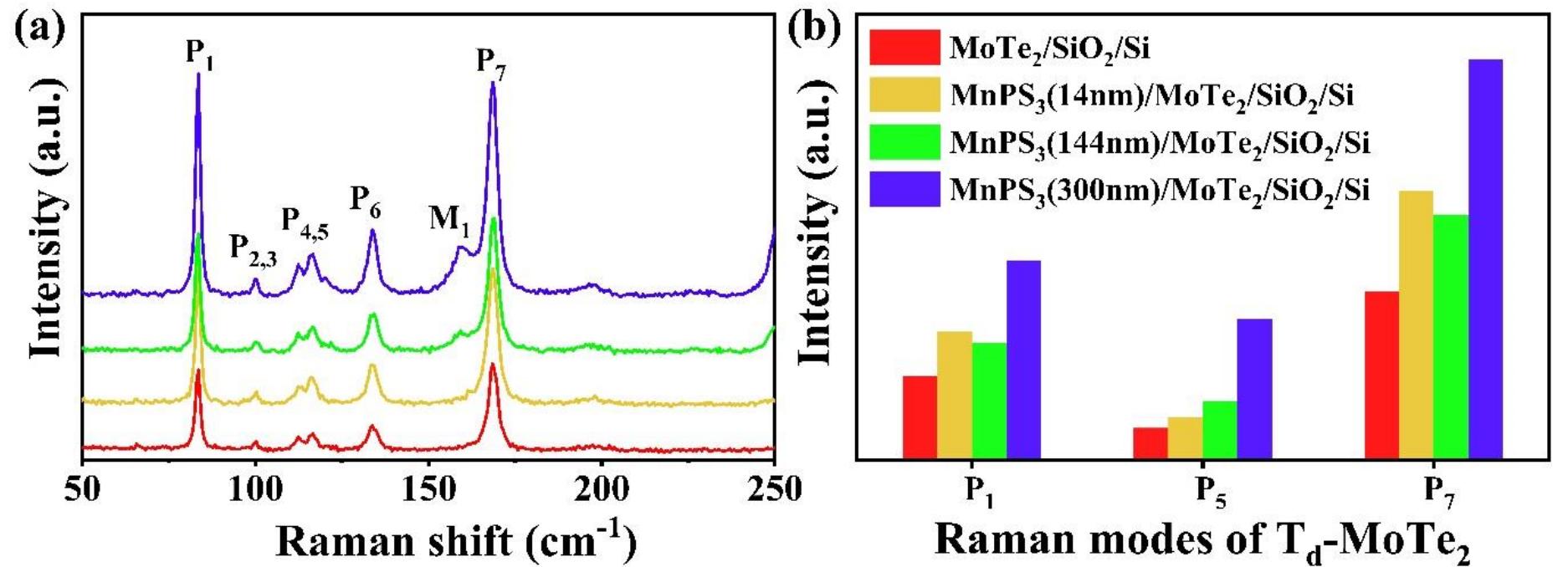 S19. the room temperature raman spectra of various flakes of