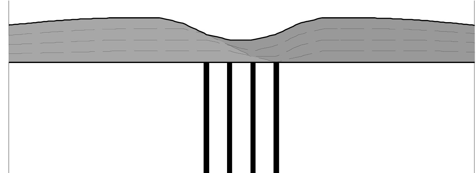 Principle sketch of ground heave determined from the