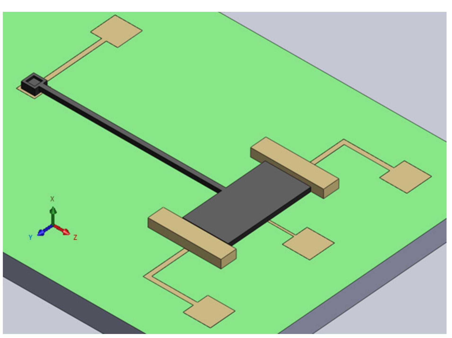 4. model of mems gyroscope with drive mode along the