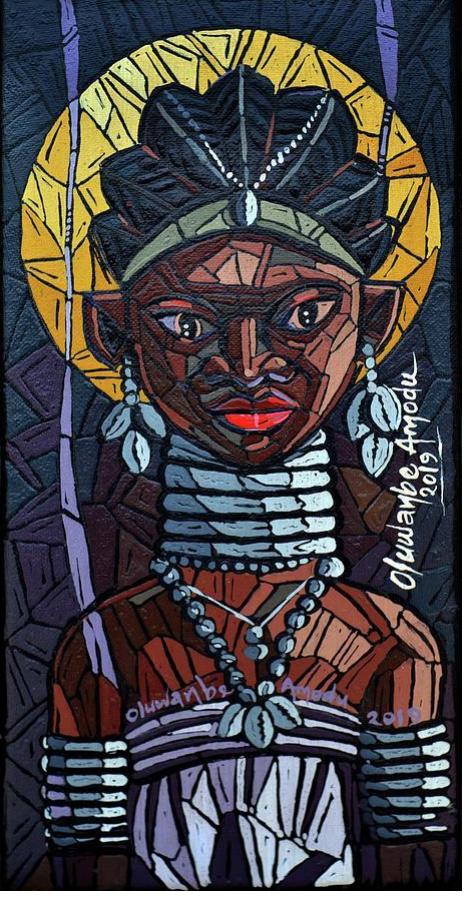The image above depicts oya, the yoruba goddess of water,