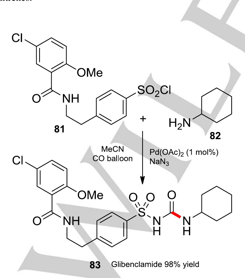 Synthesis of glibenclamide.