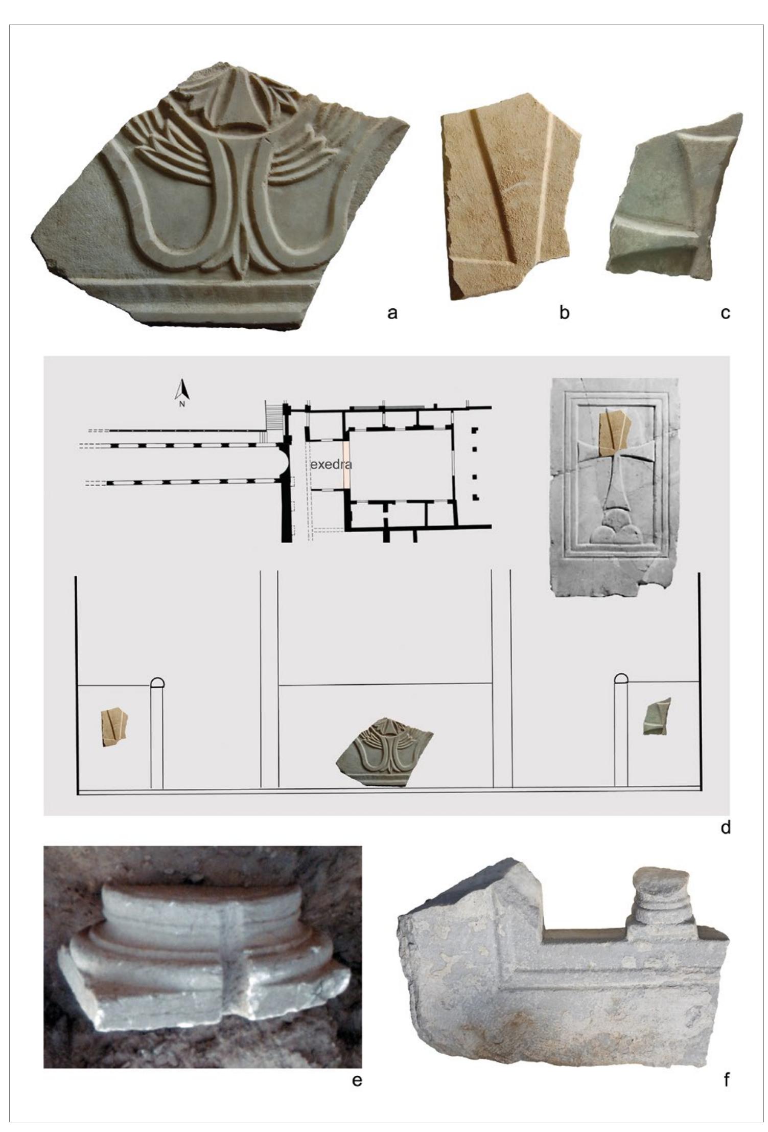 Insula w2s4 mansion: a-c - screen panels from the “marble