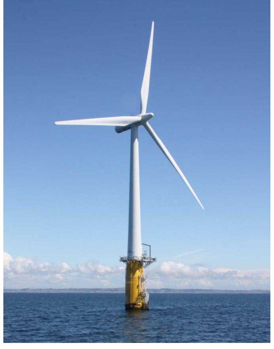 Hywind is a floating spar offshore wind turbine developed by