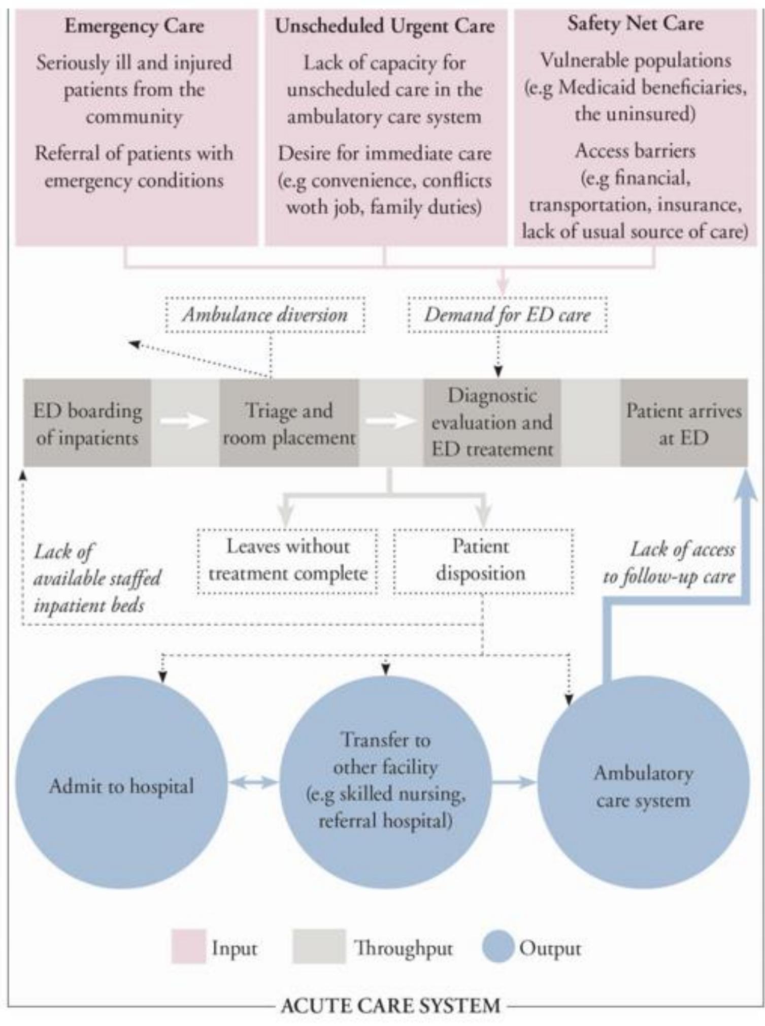 Fkigure 4. the input-output-throughout model of ed flow