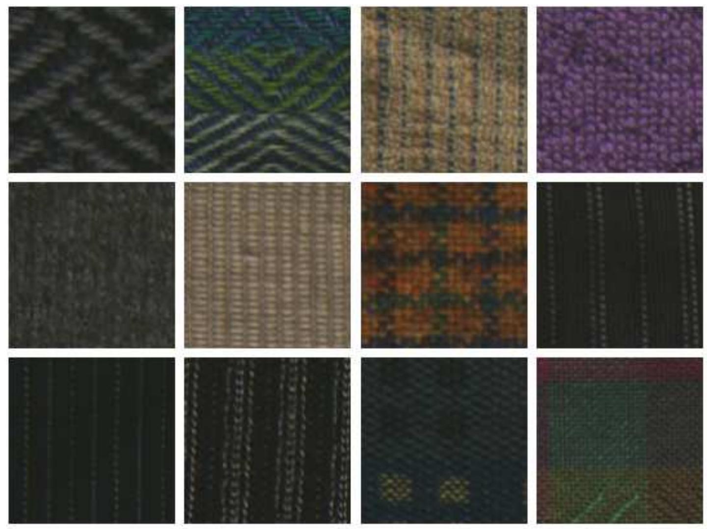 Some examples of images from the outex dataset.