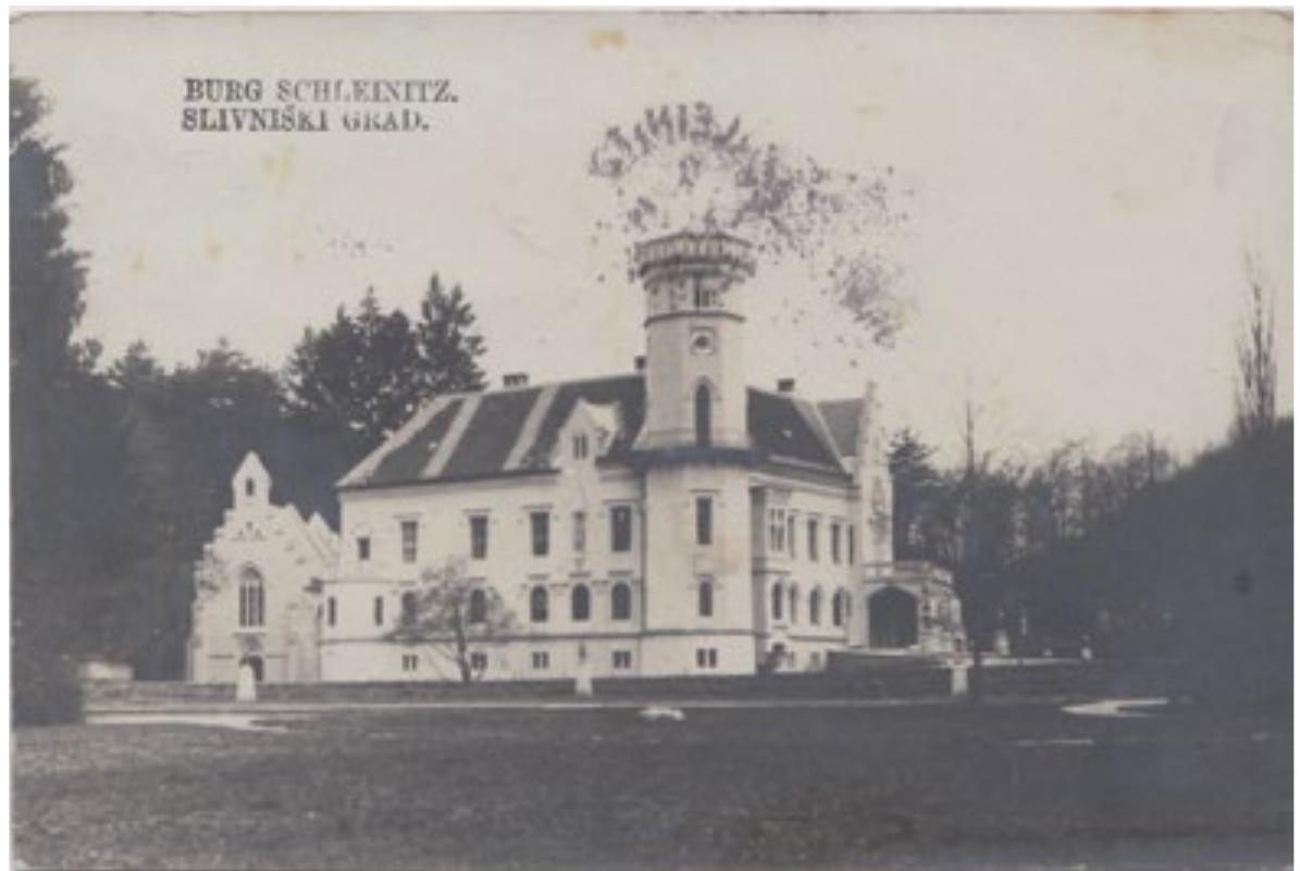 Old photograph of slivnica mansion (© regional archive