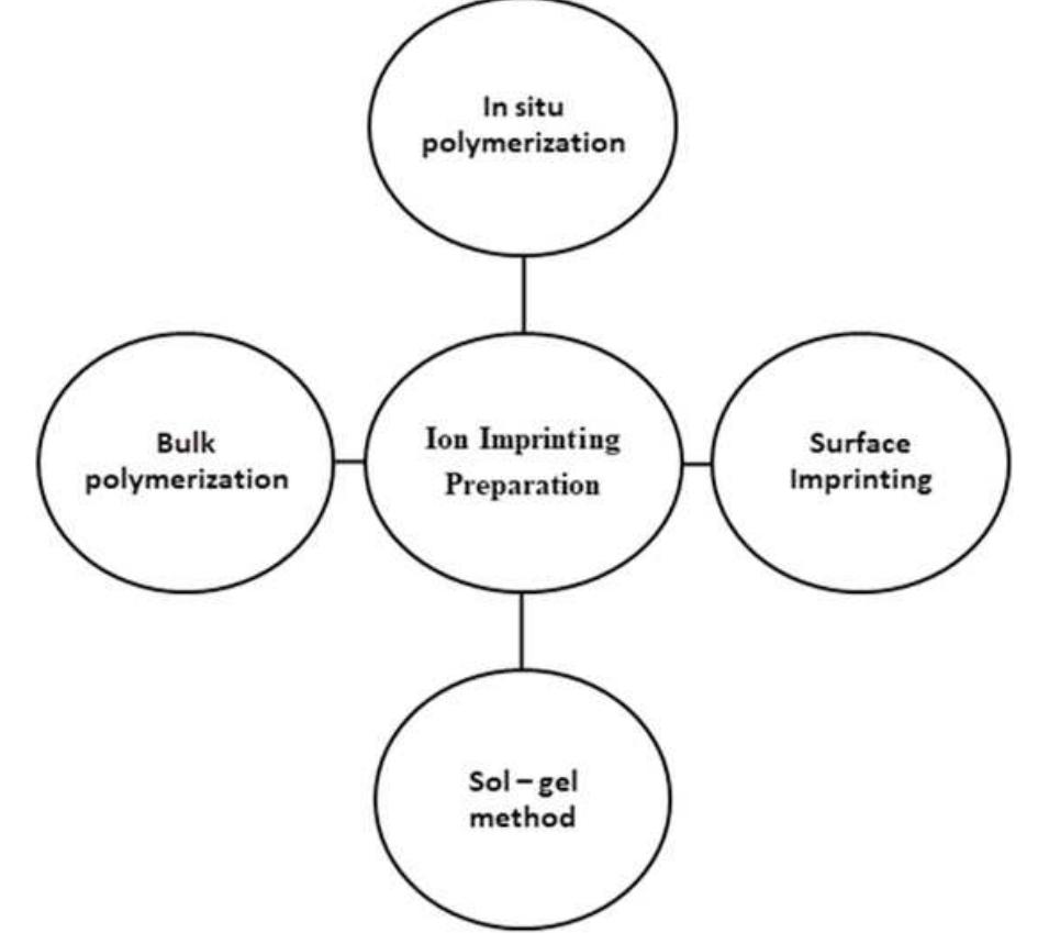 Schematic diagram of the best method of preparation ion im