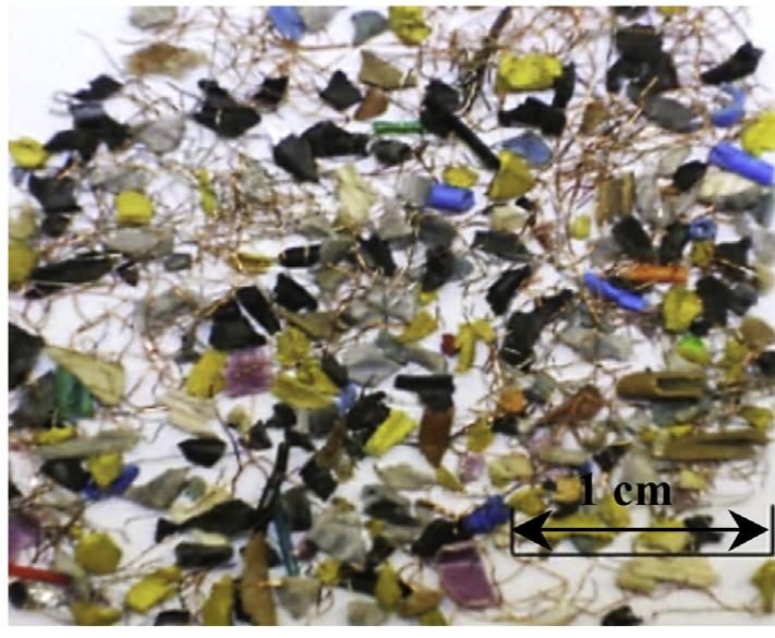 Constituents of the granular mixtures subjected to