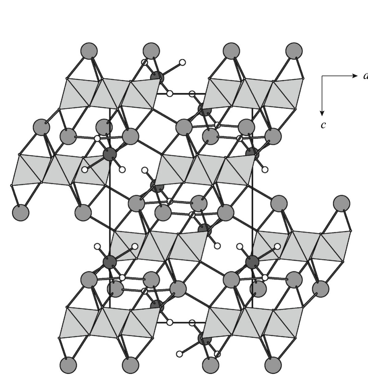 Three-layered packing in the crystal structure of complex
