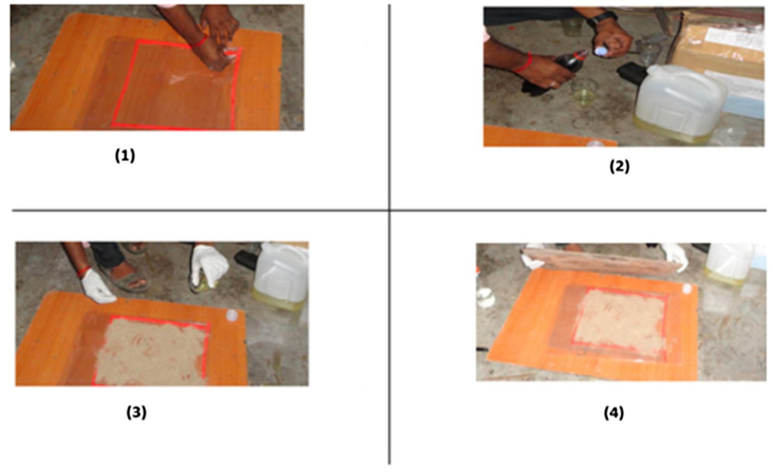 The hand layup technique.