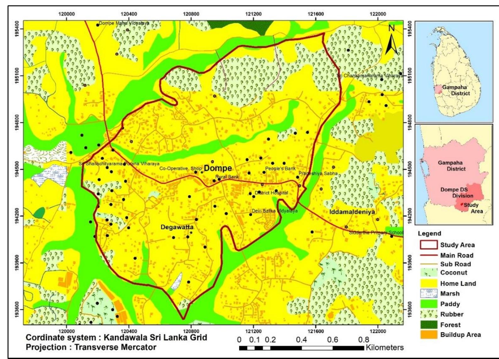 Study area map. the primary aim of the research