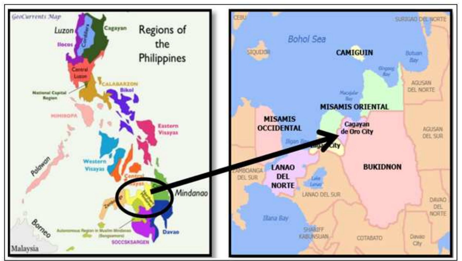 Location of cdo in the philippines (adapted from doczi,