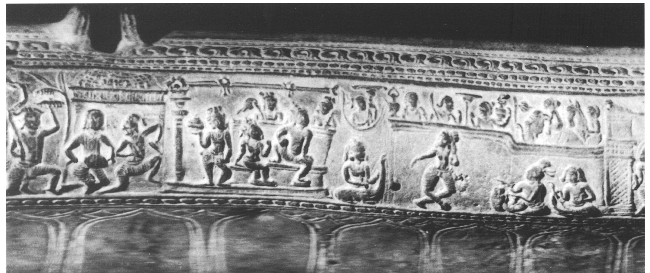 Detail of fig. 1 showing the palace, including (from left to