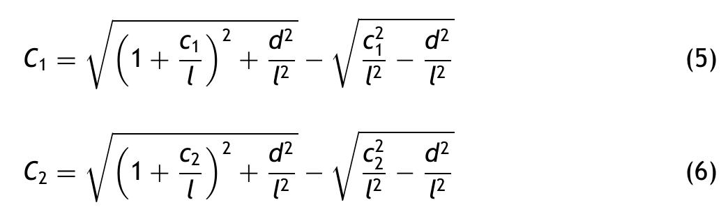 Be derived from dwight’s chart and c, and c2 derived from