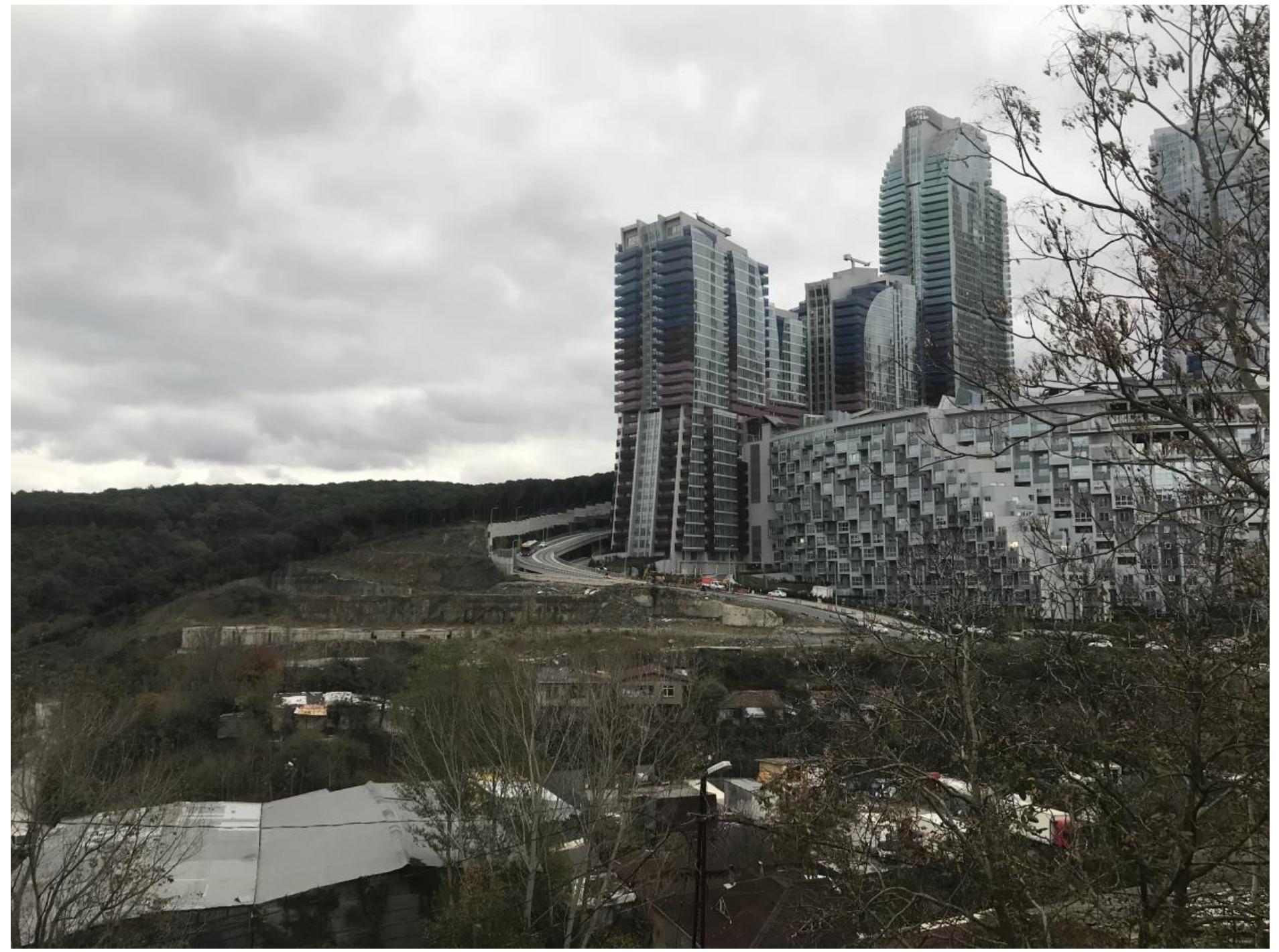 Mixed-use complex and its boundaries with nature. source: