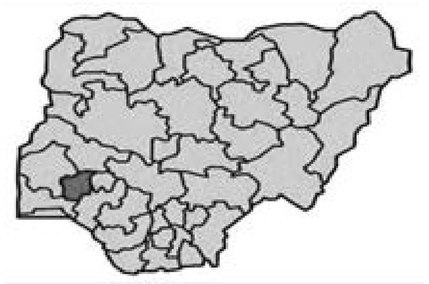 Osun state which was created on august 27, 1991 is located