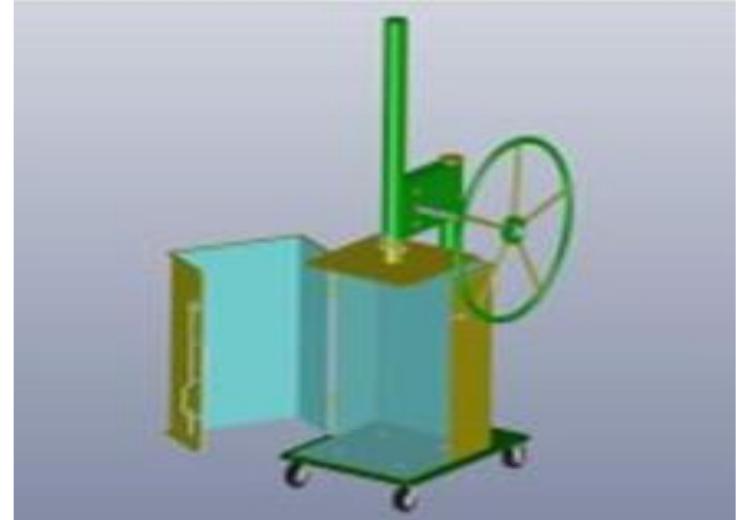 Designed mechanical waste compactor