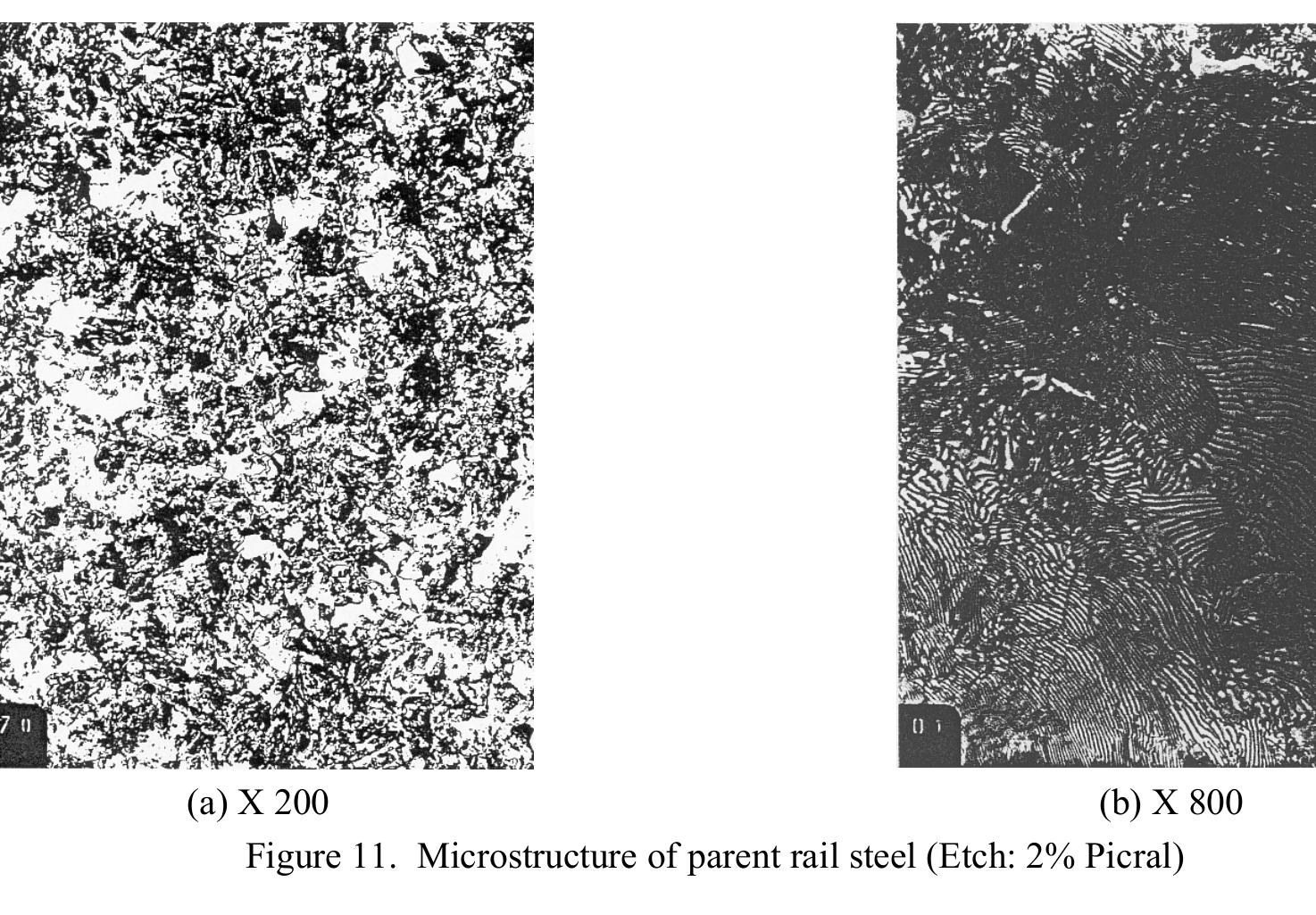 Microstructure of weld line in hpr welded rail (weld nsfr 61