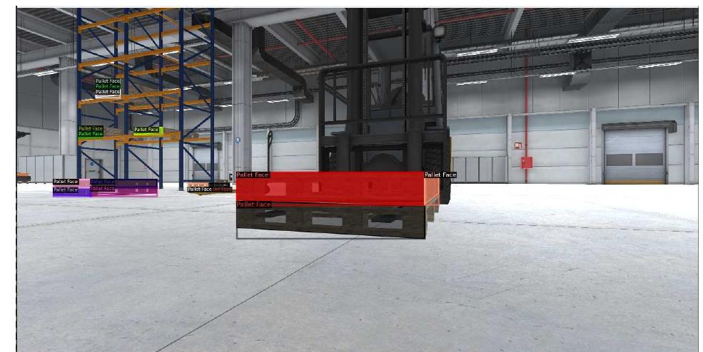Pallets labelled by unity engine. figure 4: pallets labelled
