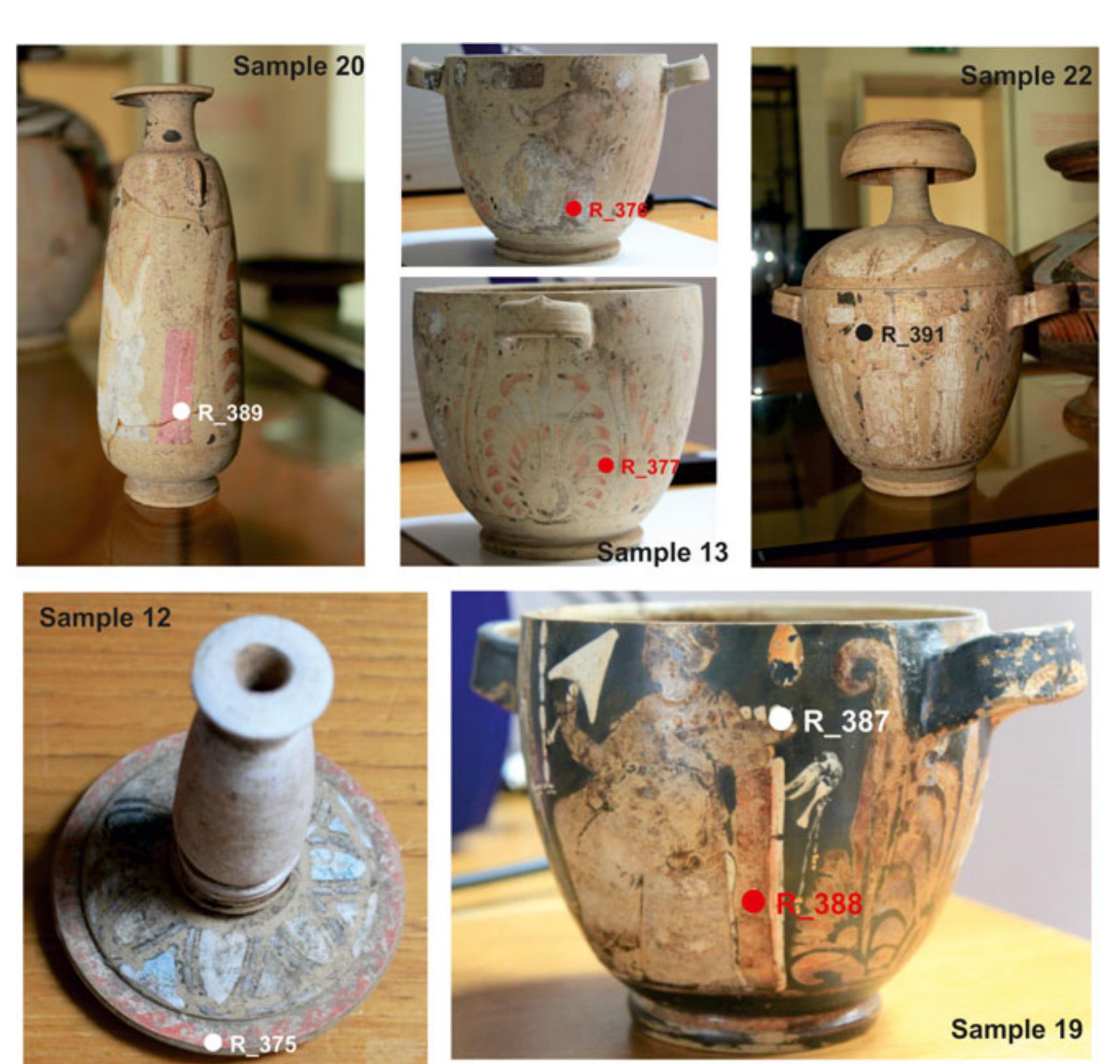 Figure 5 - from Pigments characterization of polychrome
