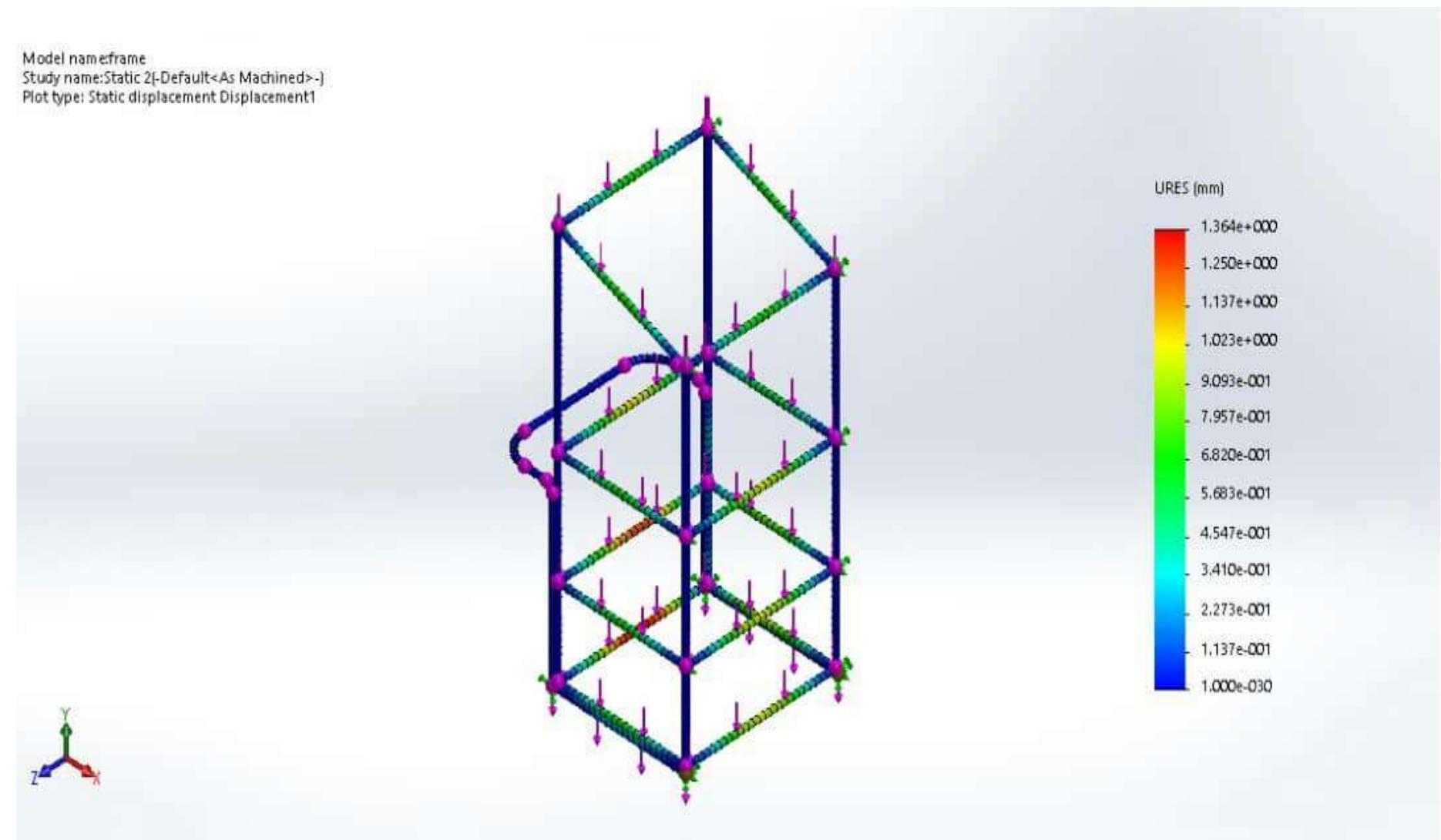 1: layout of solar powered refrigerating system frame
