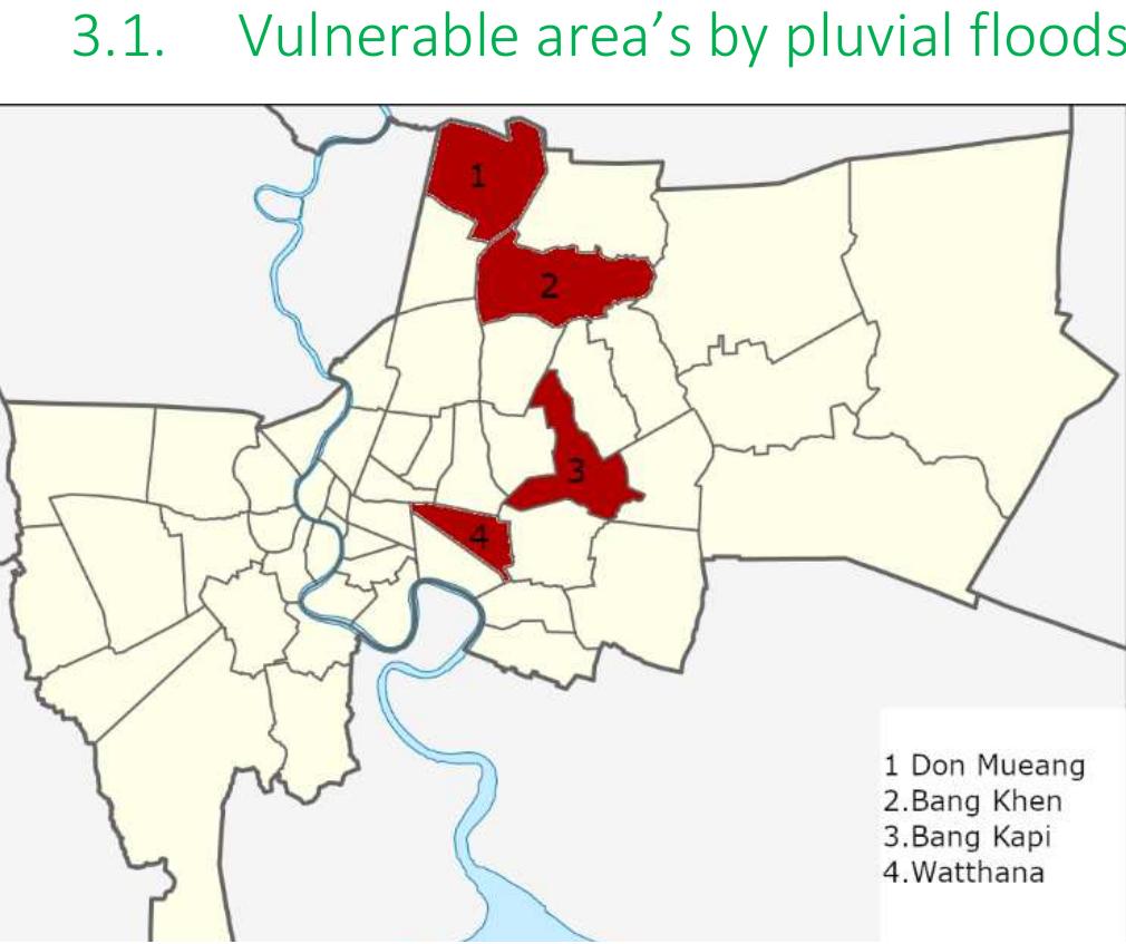 The districts of don mueang, bang khen, bang kapi ano