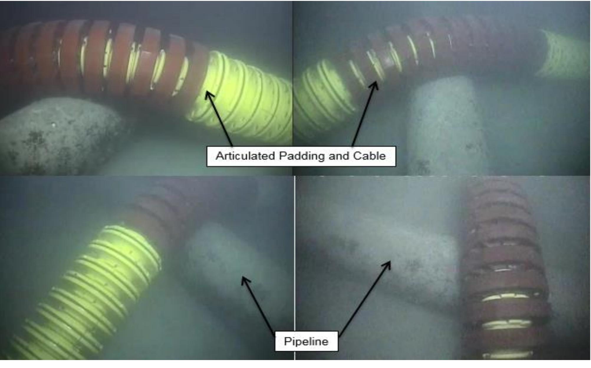 General arrangement of the articulated padding crossing