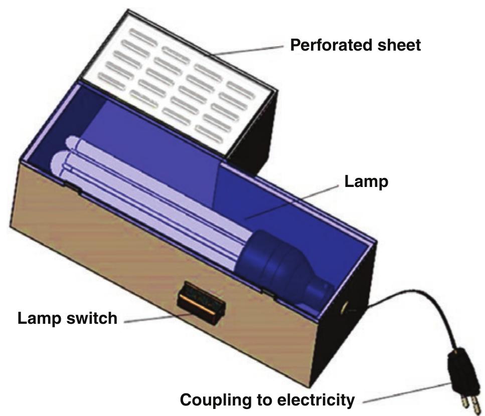 Schematic of the crack-measurement device [48].