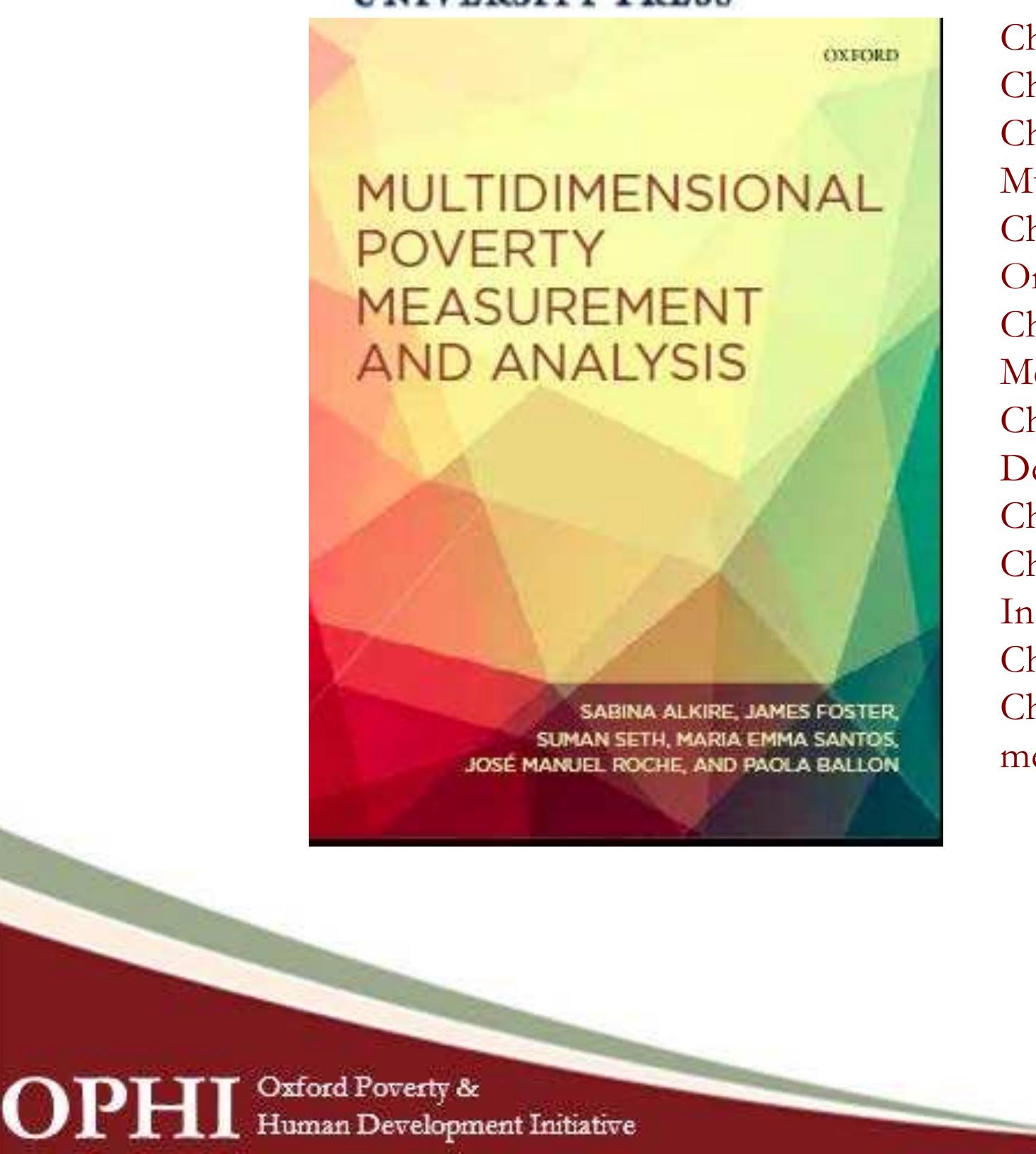 Figure 4 - Multidimensional Poverty Measurement and Analysis