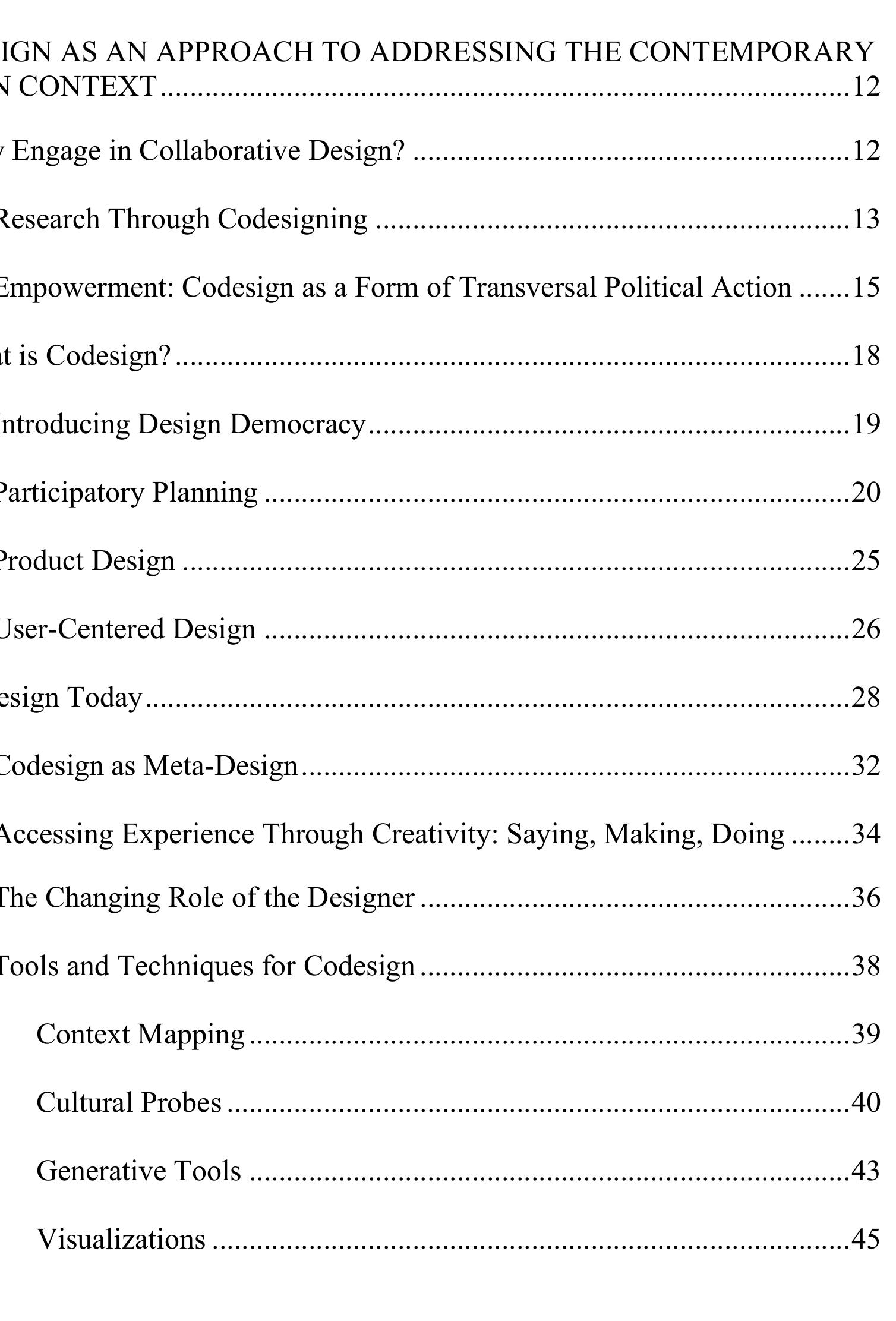 Table 1 - Codesign: A New Framework for Landscape