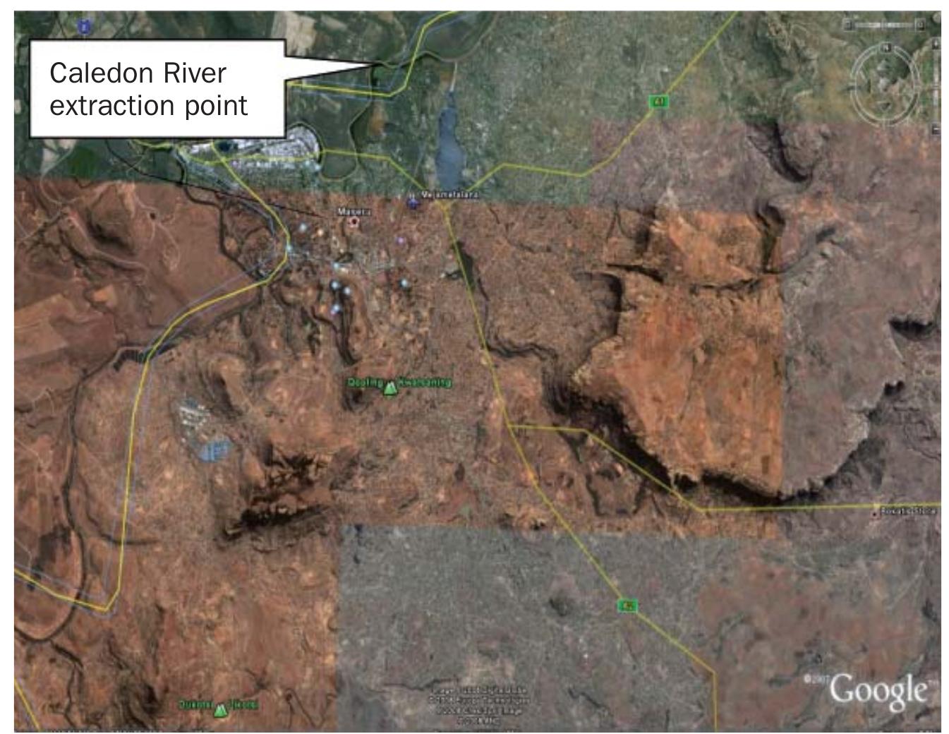 0 magalikacatchment. source: google earth (2007) erosion and