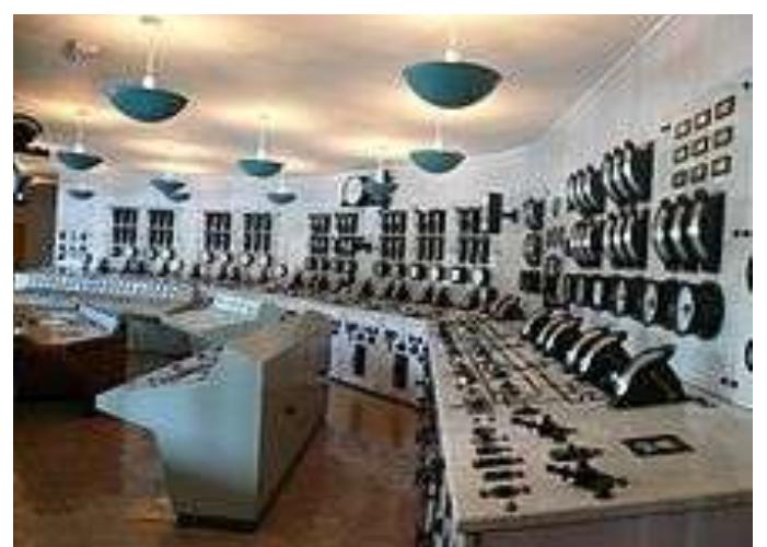 A pre-dcs/scada era central control room