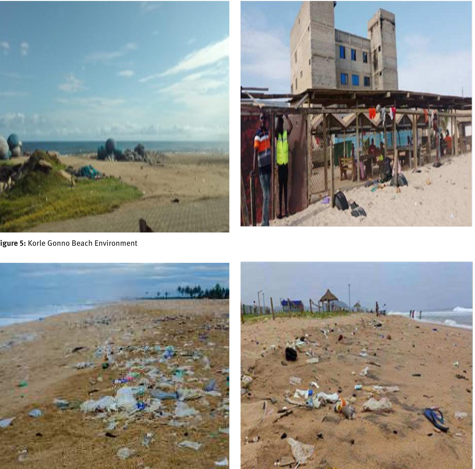 As shown in table 2, the tourist beaches in accra were