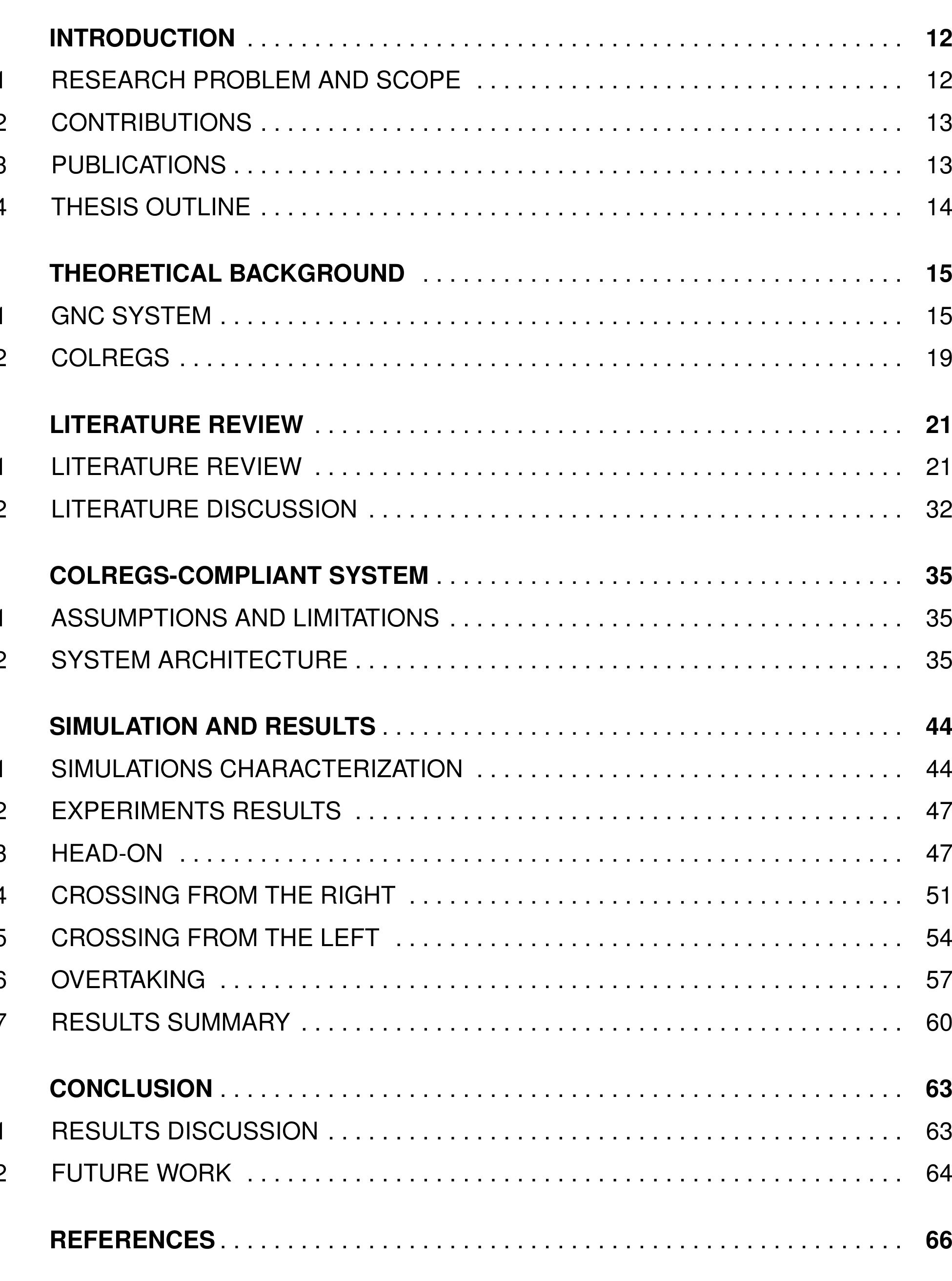 Table 1 - A COLREGS-compliant collision avoidance system for