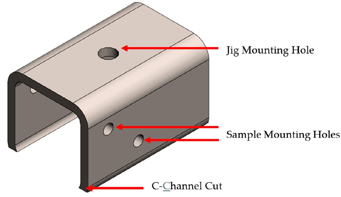 Main body for open-source rope tensile testing jig. machined